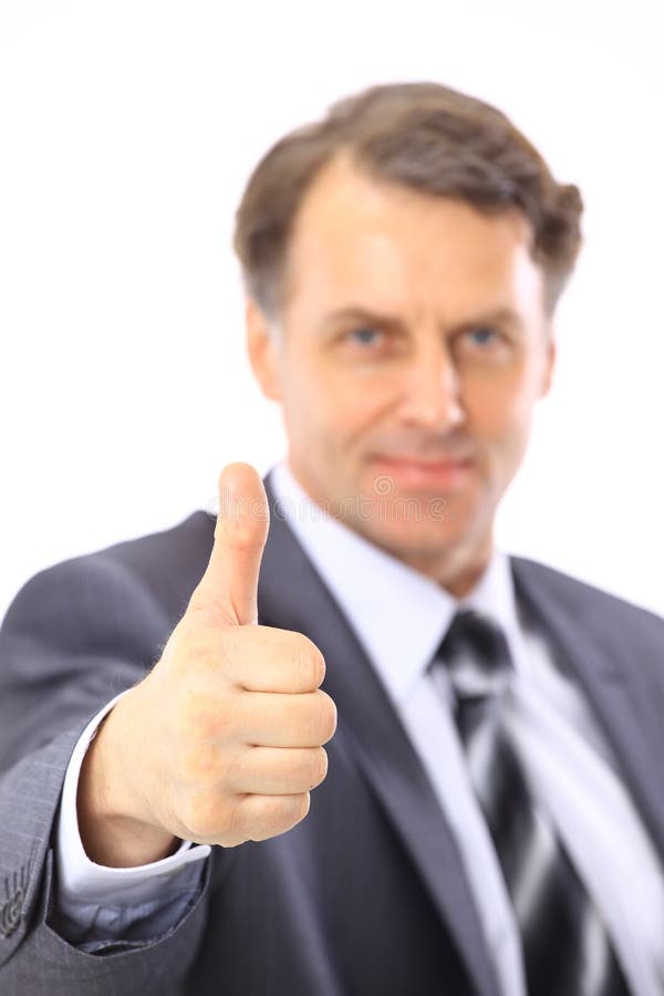 Business man going thumb stock image. Image of hand, face - 19093735