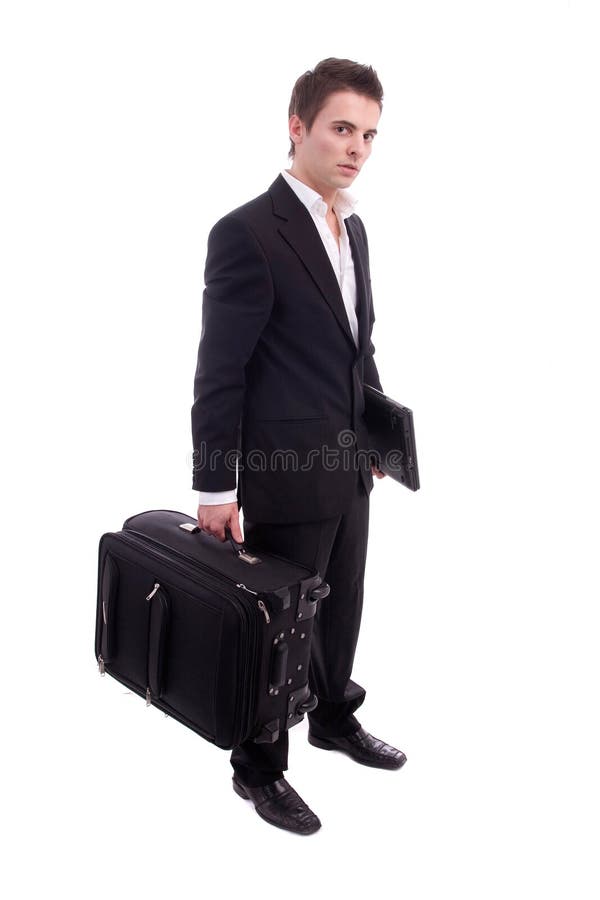 Business Man Going on Vacactions Stock Photo - Image of airport, indoor ...