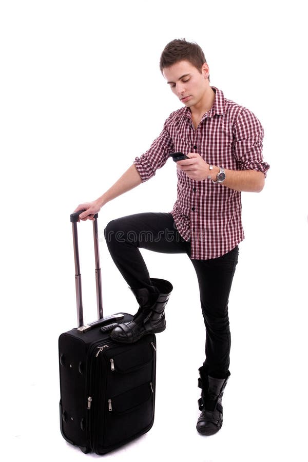 Business Man Going on Vacations Stock Photo - Image of business, male ...