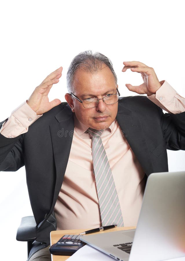 Business man got a problem stock image. Image of frustration - 70053031