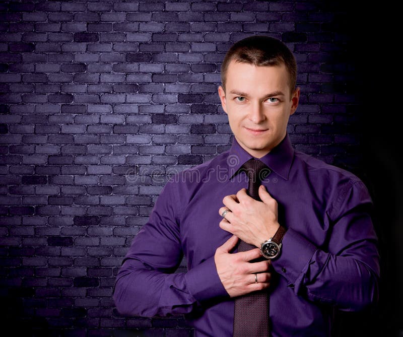 Business Man with a Grin Look Stock Image - Image of clerk, slim: 85048073