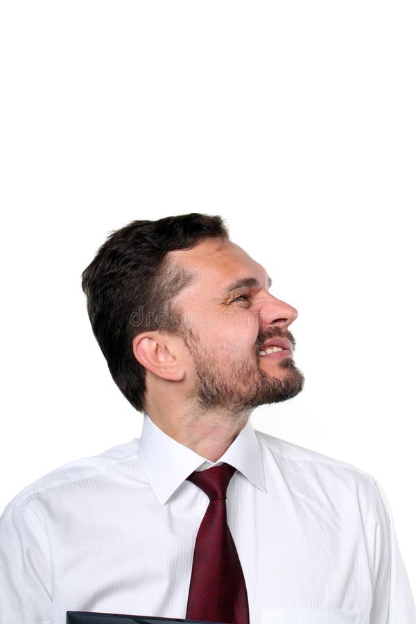 Business man grinning stock photo. Image of cutout, consultant - 14284956
