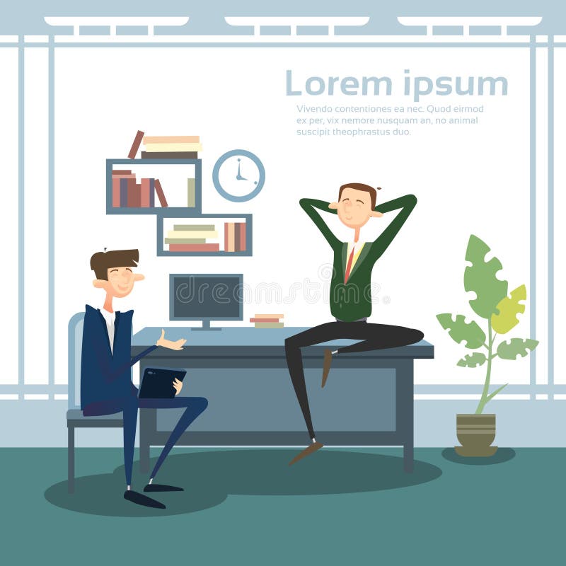 Business Man Group Interior Workplace, Businessman Manager Office ...