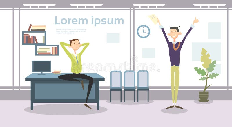 Business Man Group Interior Workplace, Businessman Manager Office ...