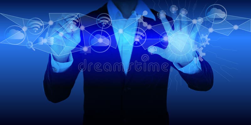 Business Man in Hand Action Stock Image - Image of background, shape ...