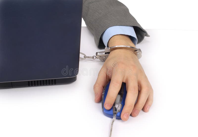 Business Man Hand on Computer Stock Photo - Image of occupation, device ...