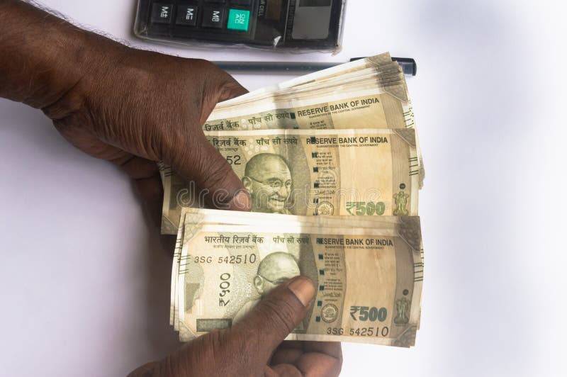 Counting Indian Rupee Currency,money Stock Image - Image of count ...