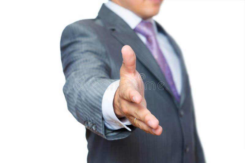 A businessman waving stock photo. Image of hand, male - 31991646