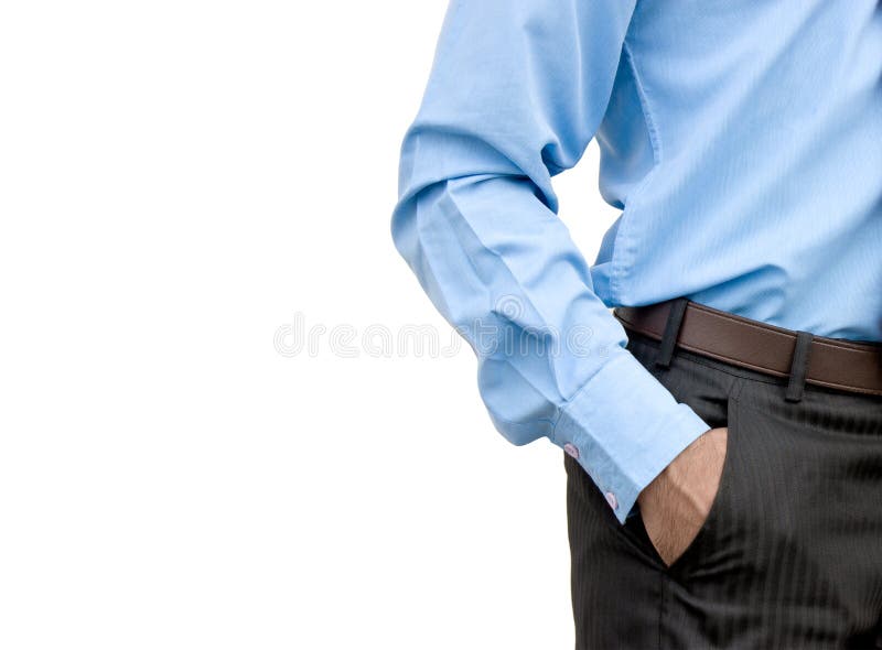 Business Man with a Hand in His Pocket Stock Photo - Image of confident ...