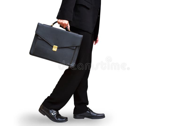 Business Man Hand Holding Briefcase Stock Image - Image of holding ...