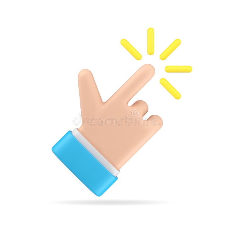 Business Man Hand Human Finger Click Pointer Web Screen Cursor Gesture ...