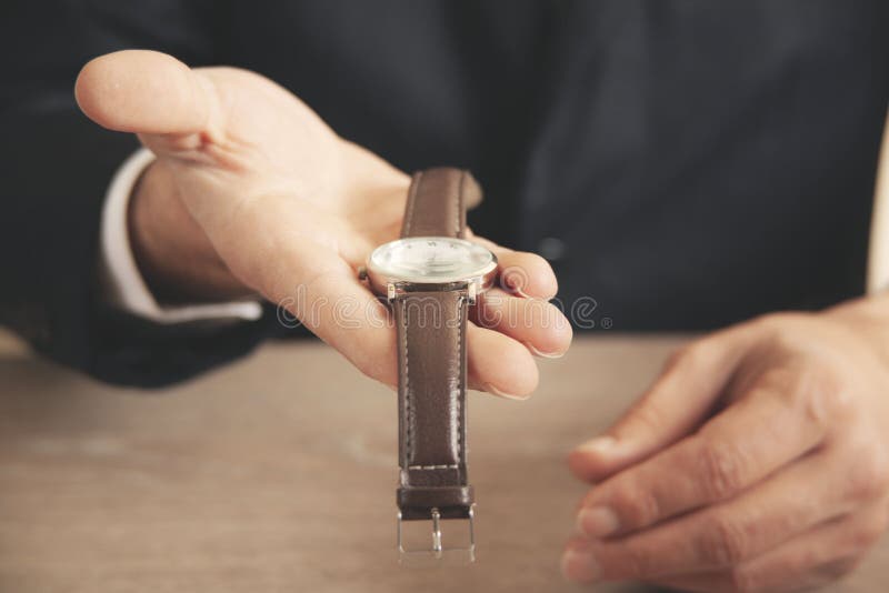 Business man hand watch stock photo. Image of modern - 245812804