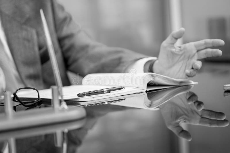 Business Man Hands in a Gesture during Negotiation or Interview Stock ...