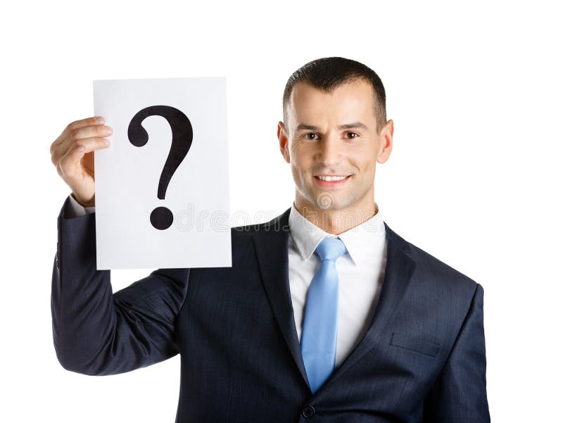 Question mark business man stock photo. Image of coat - 2646618