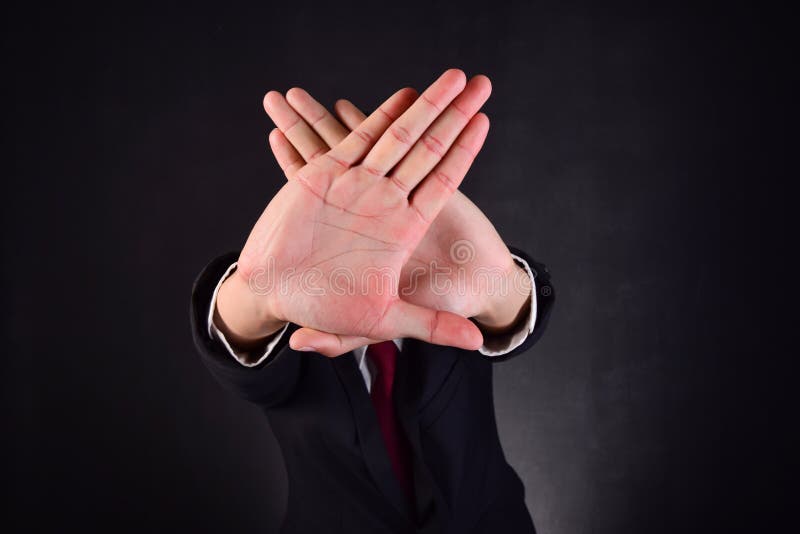 Stop Work Safety Sign on the Signaler Reflection Vest. Stock Image ...