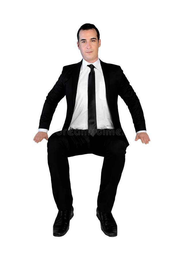 Business Man Happy Looking Camera Stock Image - Image of executive ...