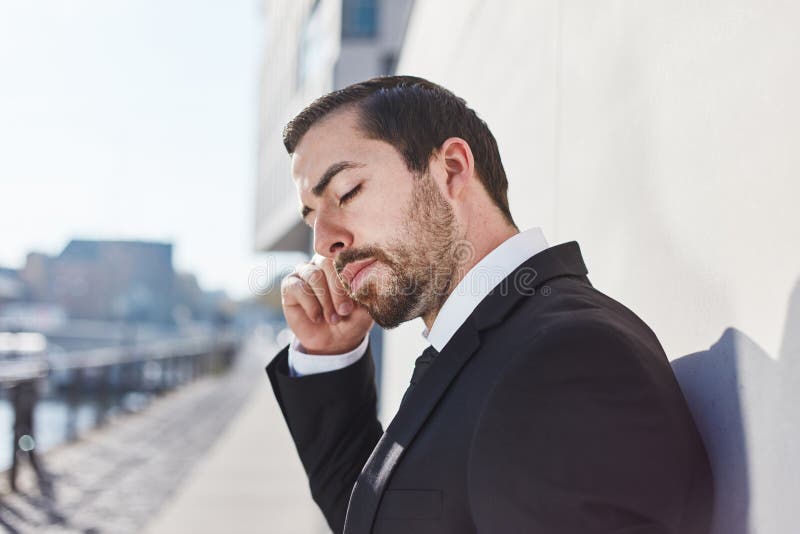 Business Man Has a Difficult Problem Stock Image - Image of founder ...