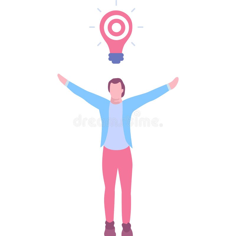 Business Man Having Creative Idea Vector Icon Stock Vector ...