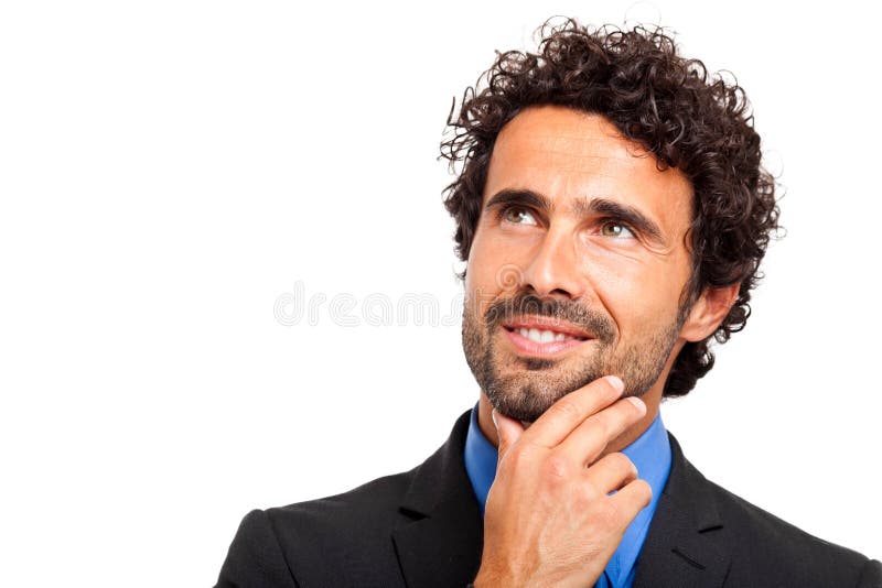 Business Man Having an Idea Stock Image - Image of manager, think: 42042117