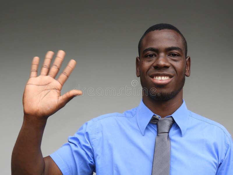 Business Man and Hello stock image. Image of profession - 104969905