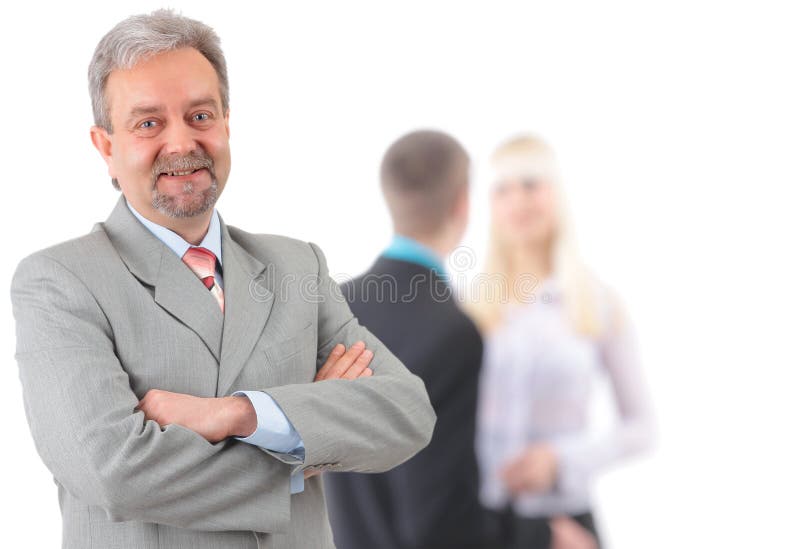Team leader and member. stock photo. Image of asian, business - 40336464