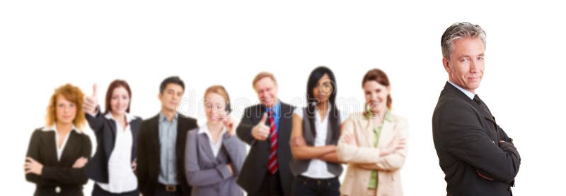 Business Man with His Team Partners Stock Photo - Image of company ...