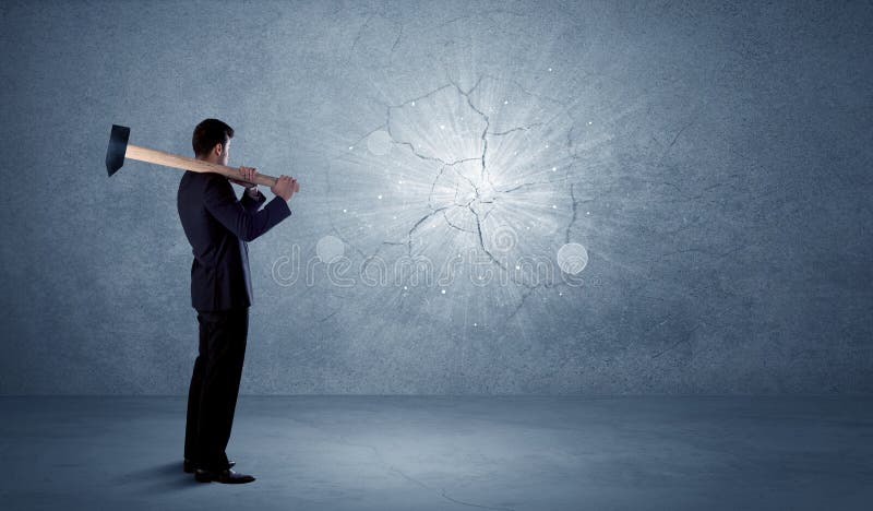 Angry Man Hitting Wall Stock Photos - Free & Royalty-Free Stock Photos ...