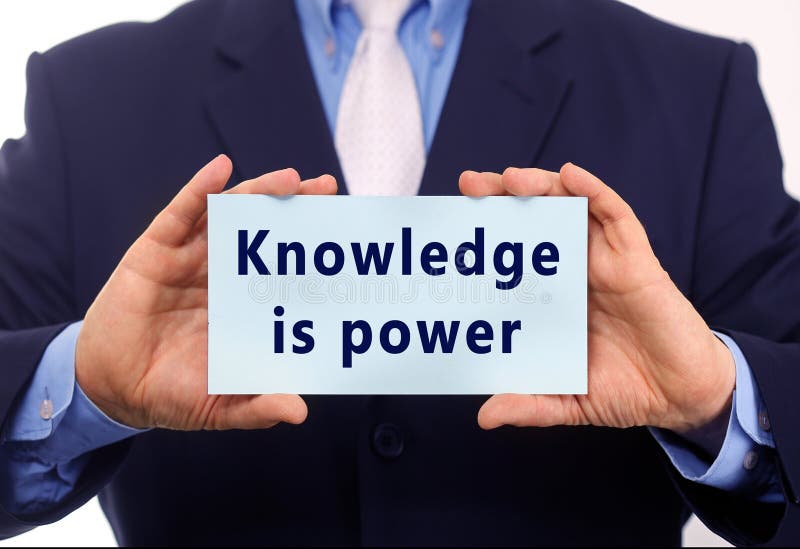 Knowledge is power stock photo. Image of learn, coach - 33045224