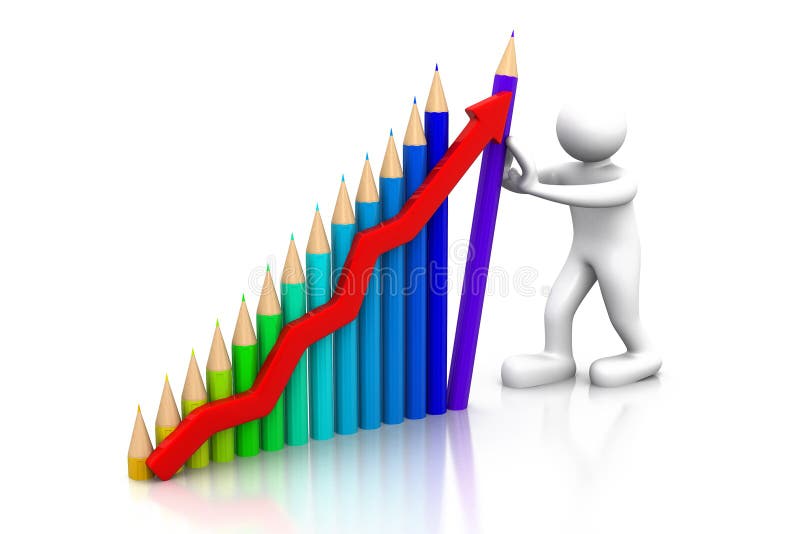 Success Graph Vector Illustration Stock Vector - Illustration of ...