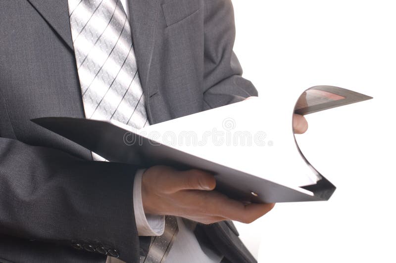 Business Man Holding Files and Folders Stock Photo - Image of happiness ...