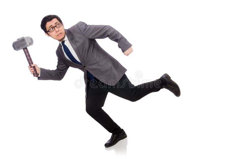 Man Running Hammer Stock Photos - Free & Royalty-Free Stock Photos from ...