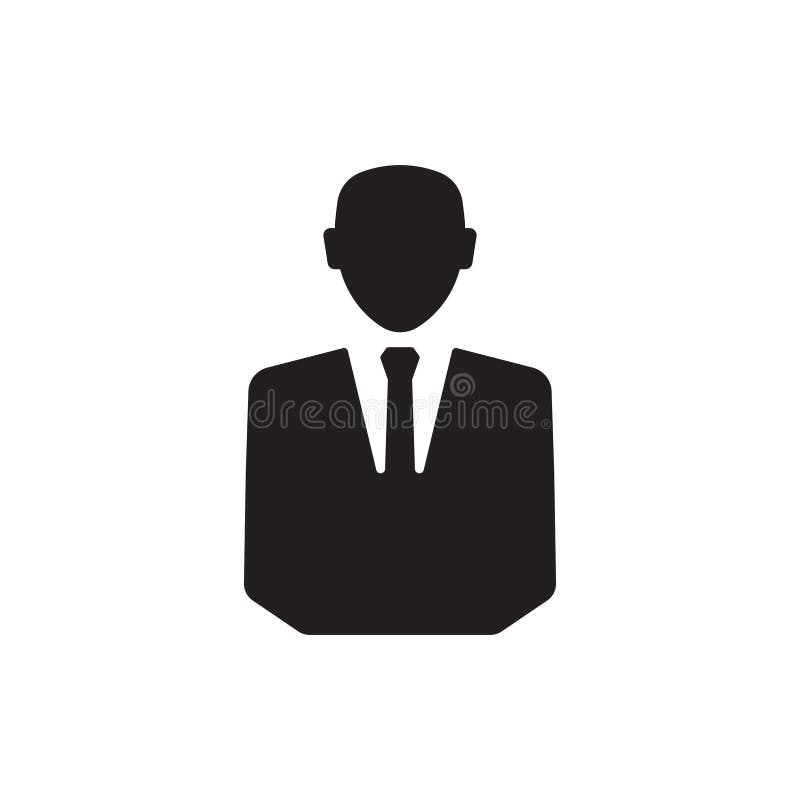 Business man icon stock illustration. Illustration of sign - 374366774