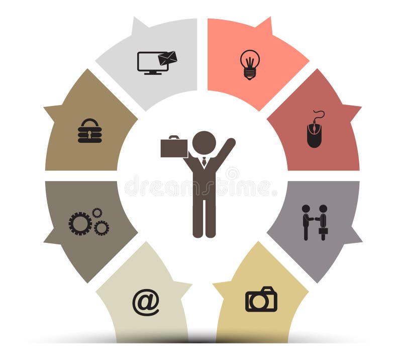 Modern Infographics Template Stock Vector - Illustration of layout ...