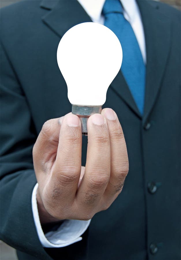 Business man with idea stock image. Image of corporate - 15817905