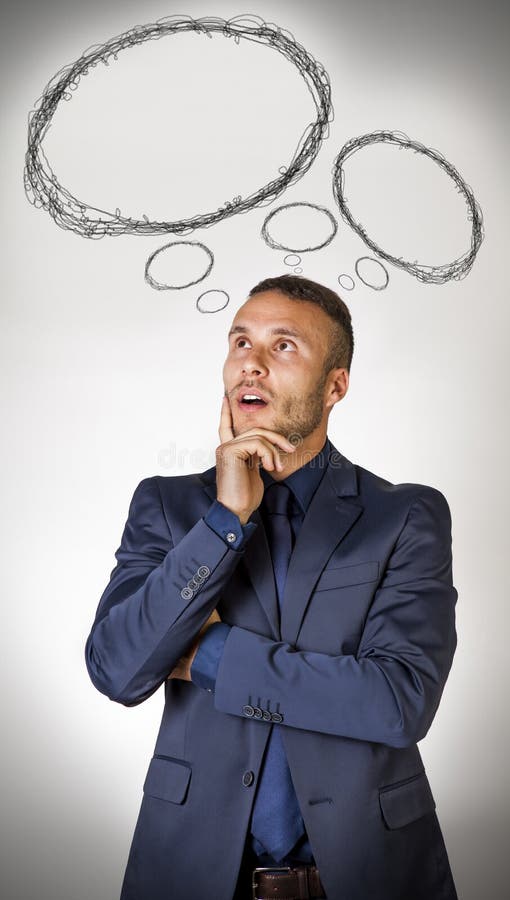 Business man idea stock image. Image of intuition, copyspace - 32142925