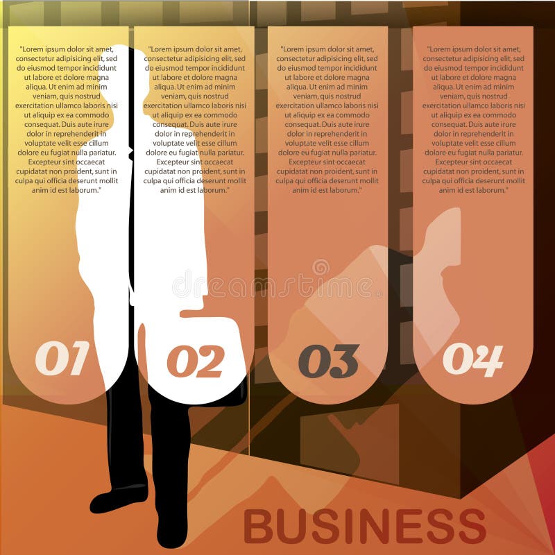 Business man infographic stock vector. Illustration of website - 34945127