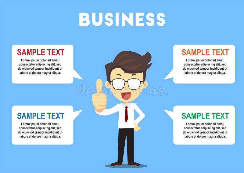 Business man infographic stock vector. Illustration of planning - 96146058