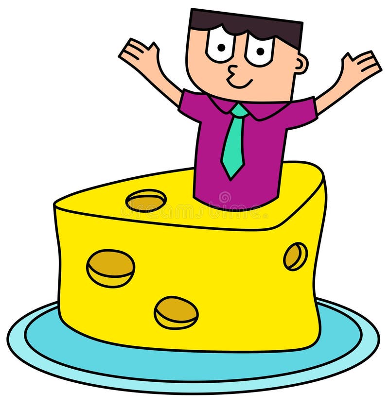 Business Cheese Man stock vector. Illustration of ready - 20854316
