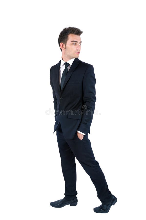 Casual Man Looking Back Over His Shoulder Stock Photo - Image of back ...