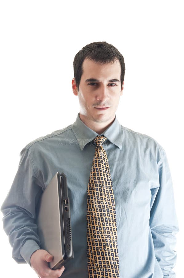 Business man with laptop stock image. Image of modern - 18593771