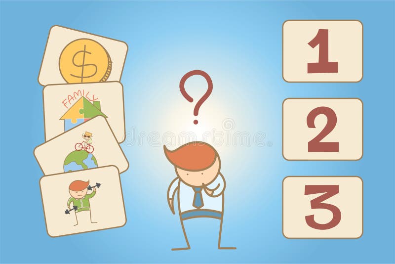 Priorities Cartoon Stock Illustrations – 446 Priorities Cartoon Stock ...