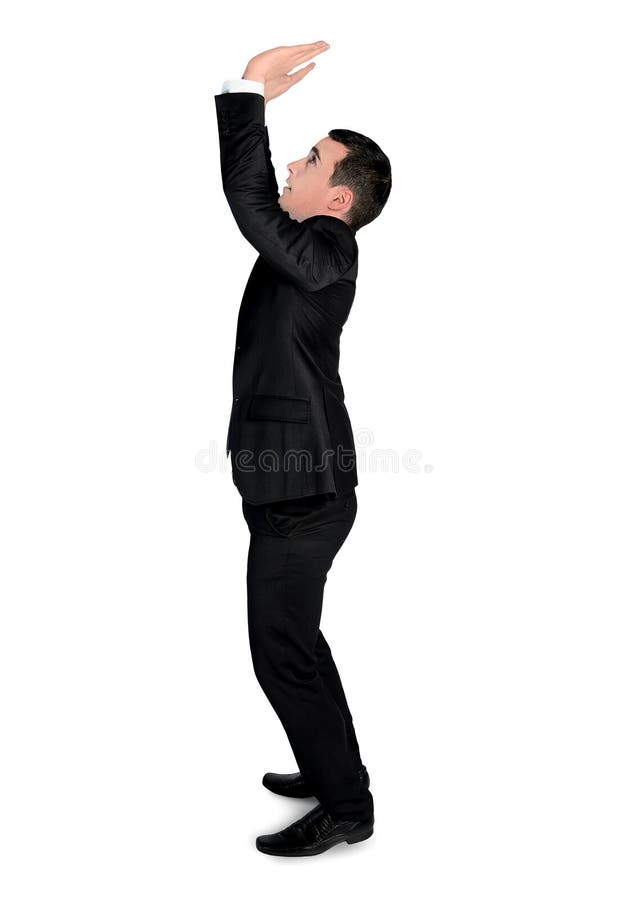 Man Lifting Something stock image. Image of gesturing - 25630507