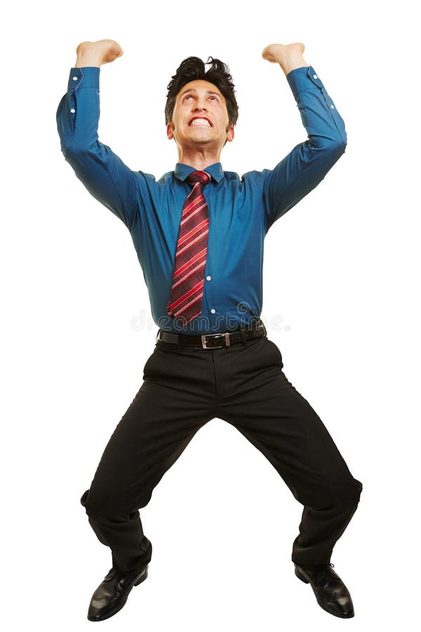 Business Man Lifting Up Object Stock Photo - Image of manager ...