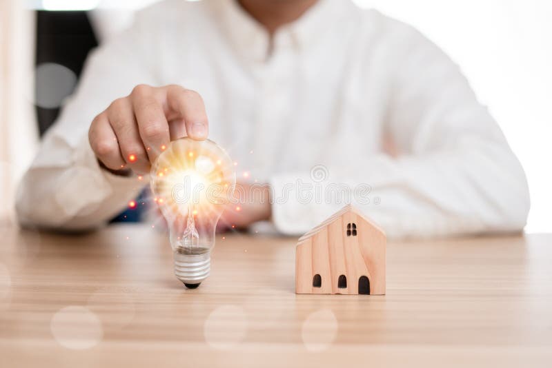 Business Man with a Light Bulb Symbolizes Creativity, Creativity Stock ...