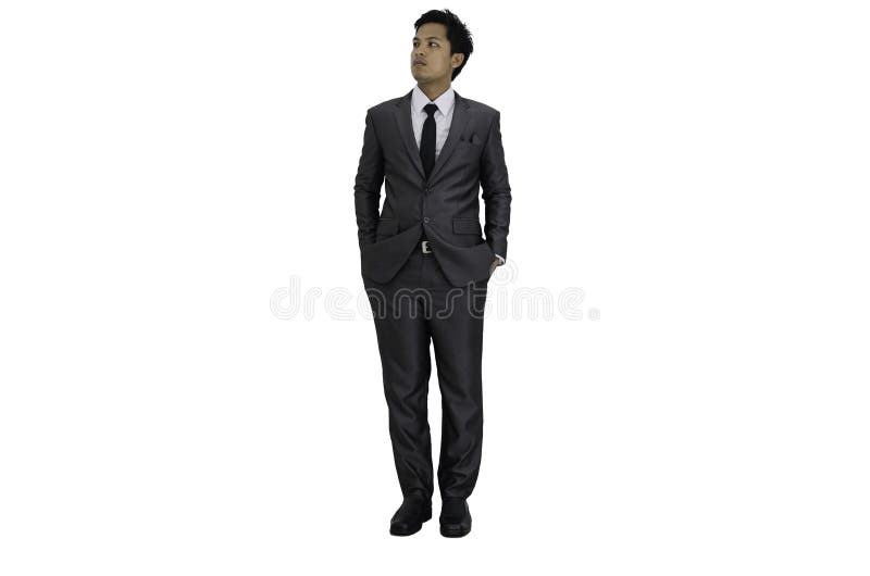 Business Man in Standing Action Stock Image - Image of people, gaol ...