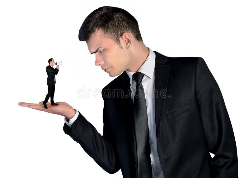 Little Men Screaming Big Angry Man Stock Photos - Free & Royalty-Free ...