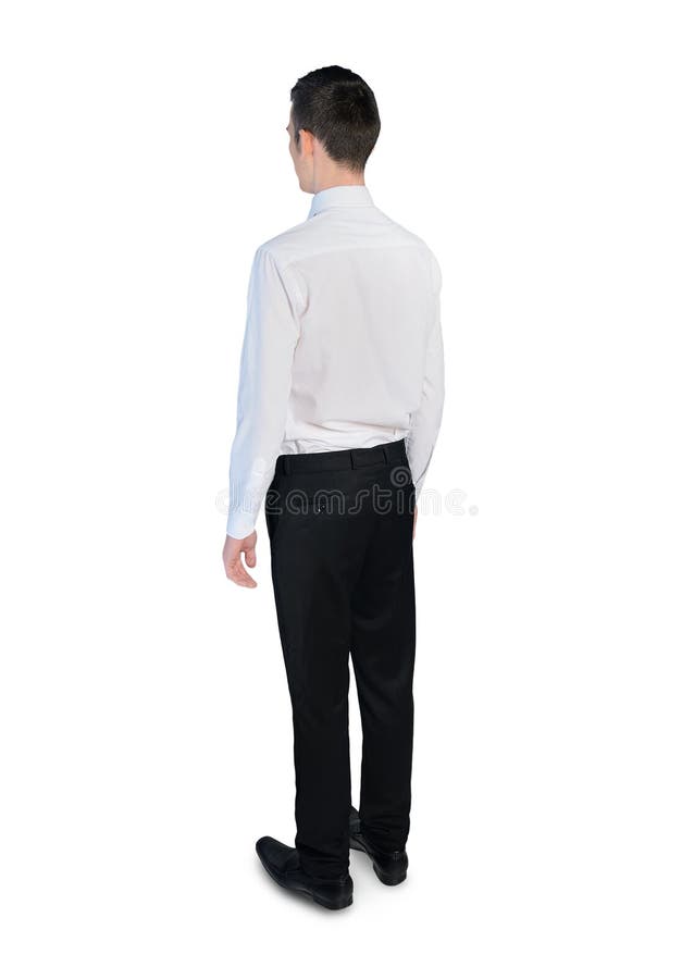 Business man looking back stock photo. Image of copy - 55934782