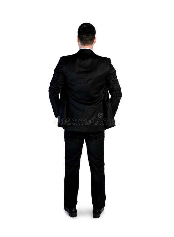 Business man looking back stock image. Image of crossed - 49404093
