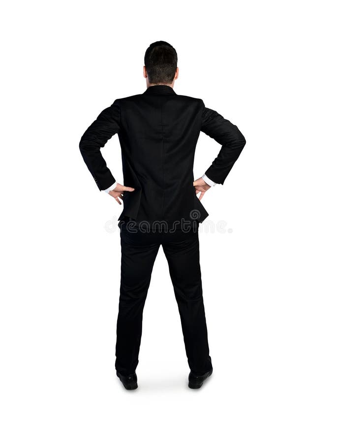 Business man looking back stock image. Image of crossed - 49404221
