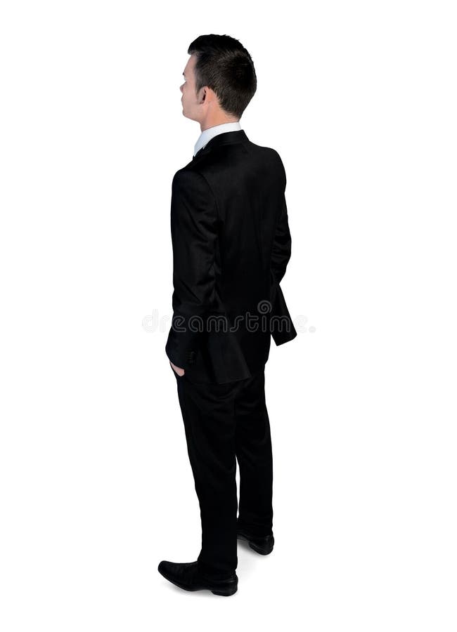 Business man looking back stock image. Image of manager - 55935051